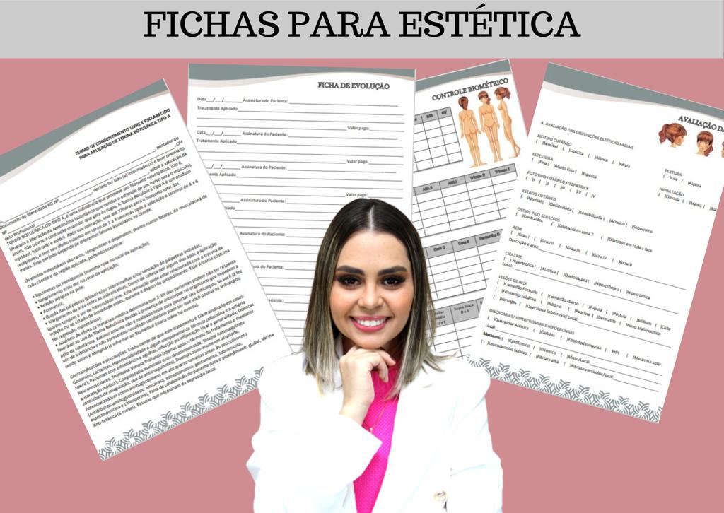 PACK de fichas e termos para Estética - Dra. Aline Barbosa | Hotmart