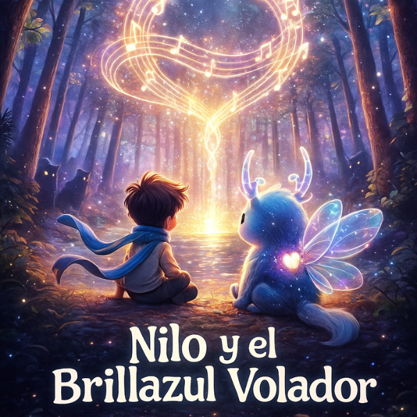 Nilo y el Brillazul Volador — Cuento Ilustrado Storybook - Johan Hu...