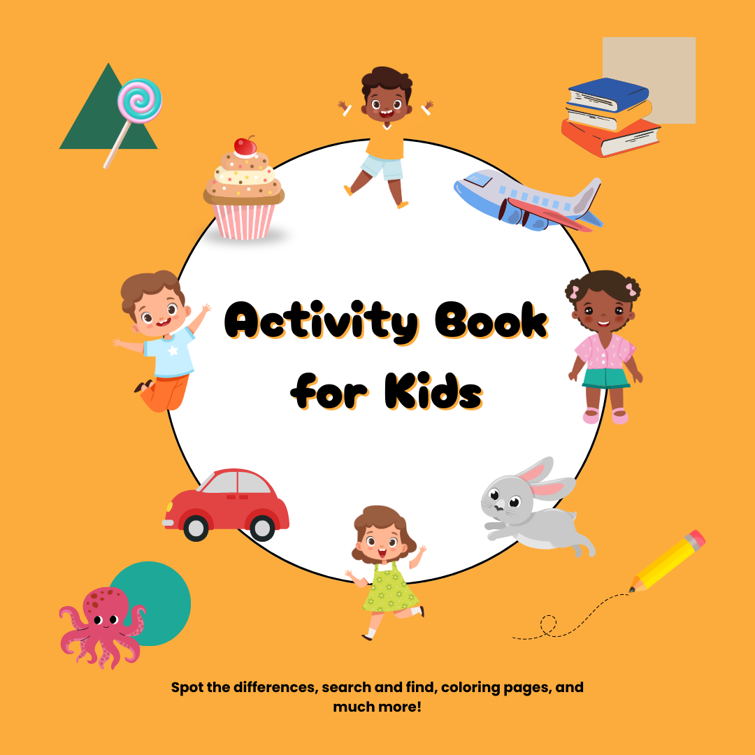 Activity Book for Kids – 50 Pages of Fun and Learning, Preschool Ac...