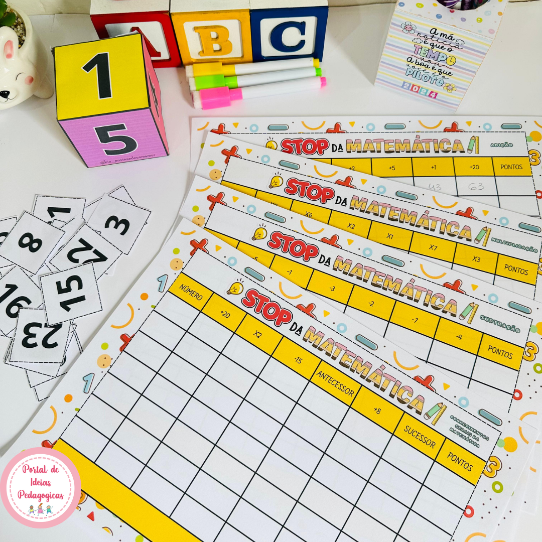 Matemática Divertida: Stop da Matemática 🧮 - Portal de Ideias Pe...
