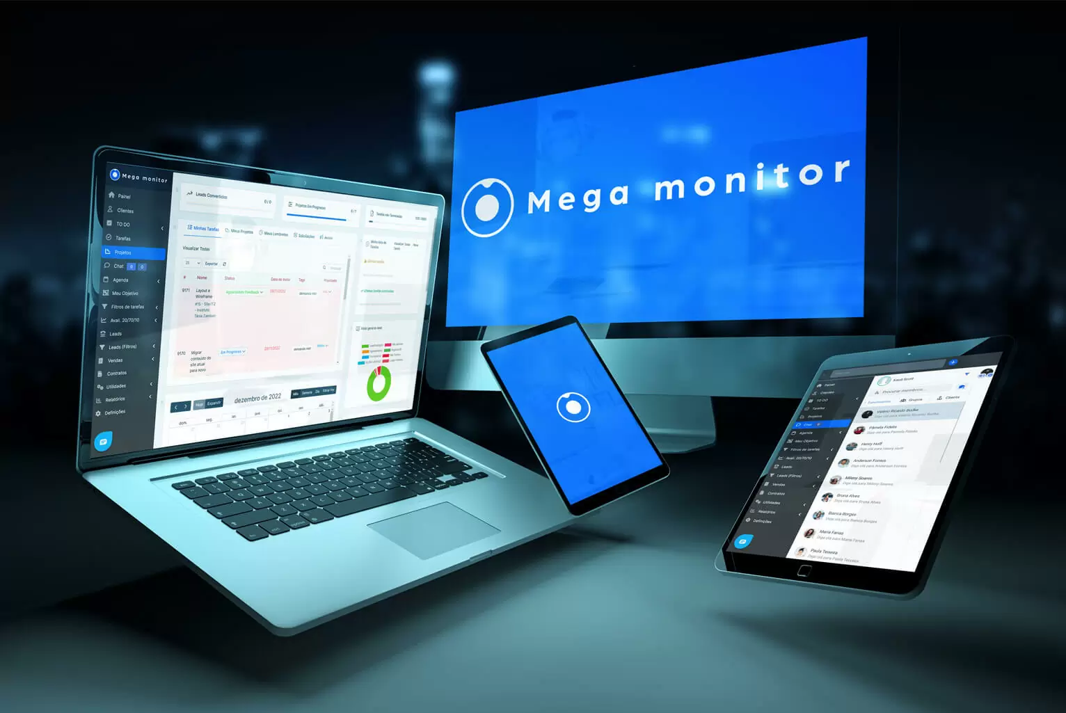 Mega Monitor - Vamos tornar sua equipe mais organizada, produtiva e...