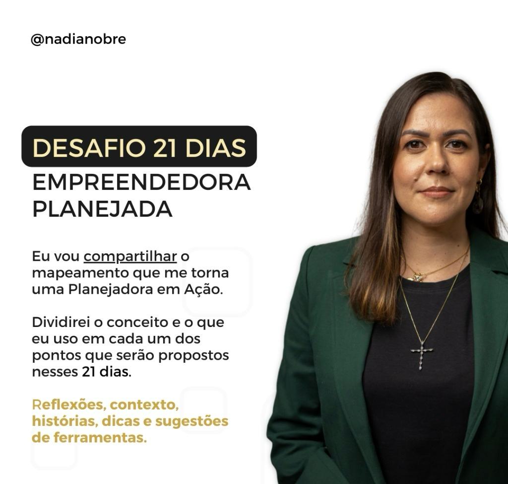 Desafio Empreendedora Planejadora - Nadia Nobre | Hotmart