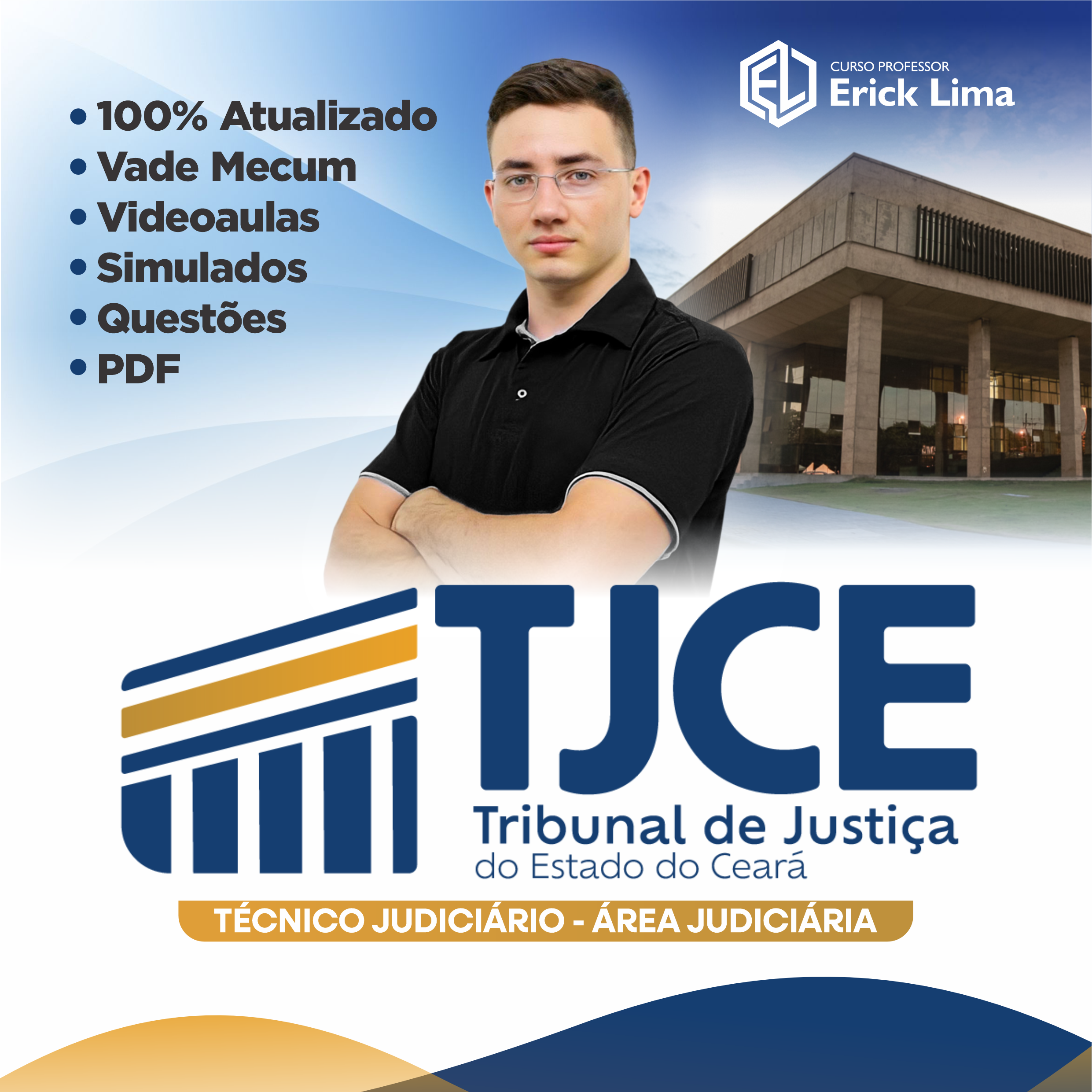 Curso Professor Erick Lima - Tribunal de Justiça do Ceará (TJ-CE)