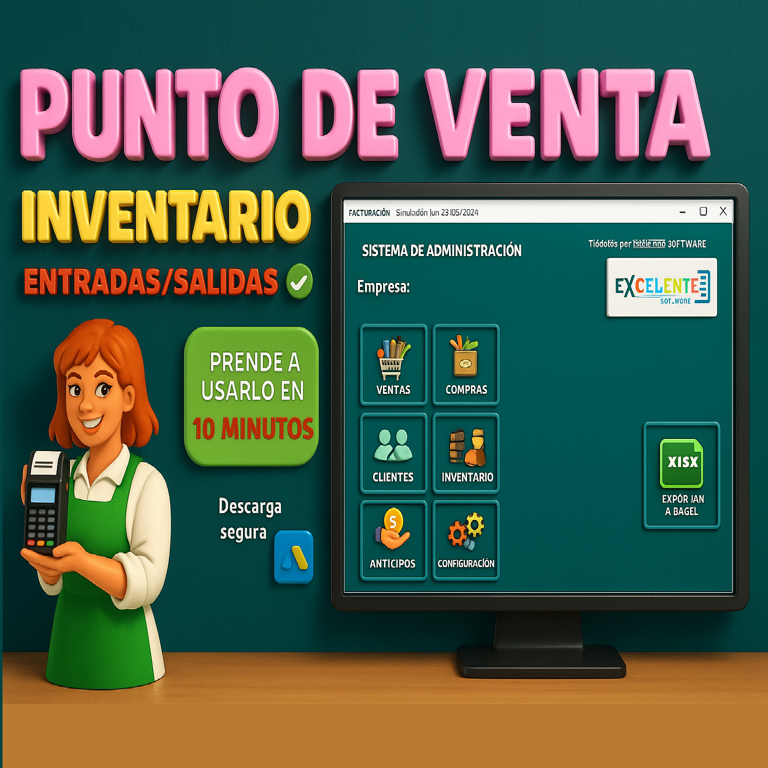 Sistema de Facturacion e Inventario Excel Ente, El mejor Punto de ...