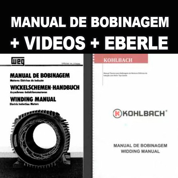 Manual de Bobinagem de Motores Kohlbach + Tabelas WEG + Vídeo + Bôn...