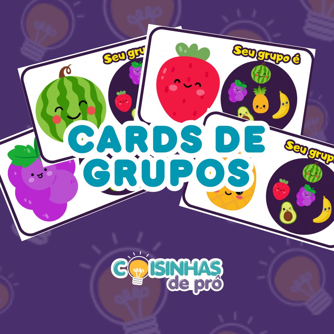 Cards para formar grupos - Coisinhas de Prô | Hotmart