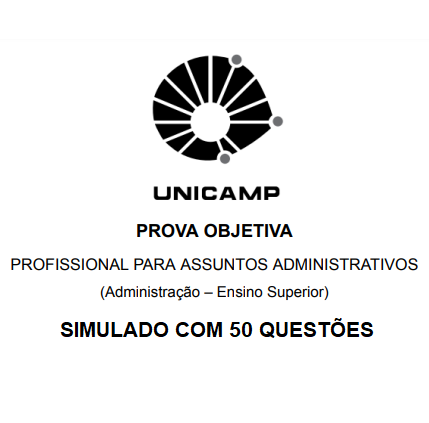Simulado 1 - Unicamp Nível Superior - Filipe Santos | Hotmart