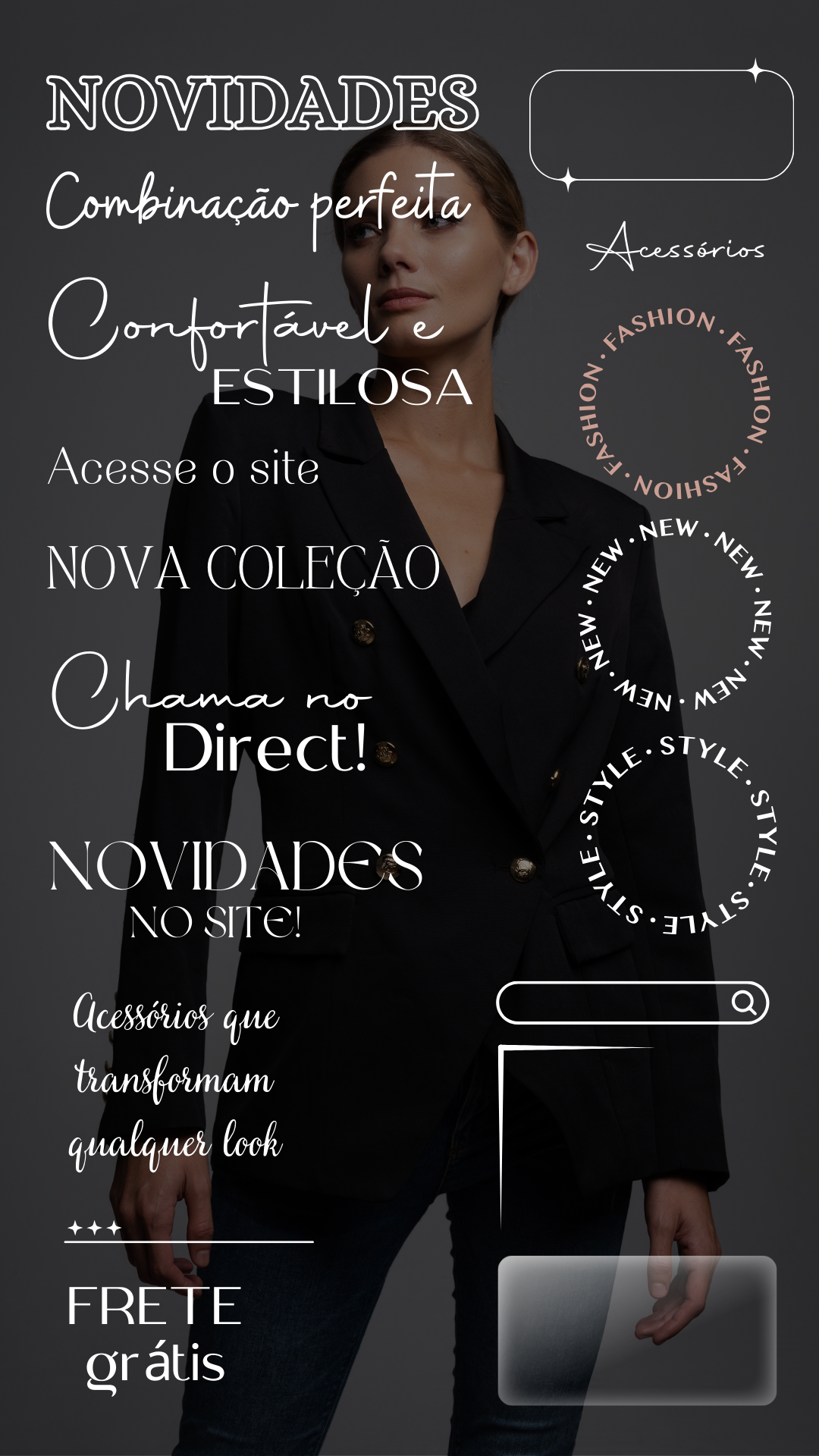 PACK DE ADESIVOS PARA REDES SOCIAIS / STORIES INSTAGRAM - LOJA FEMI...