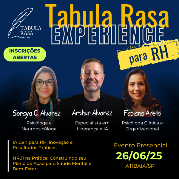 Tabula Rasa Experience para RH - O Evento que Vai Redefinir o Seu P...