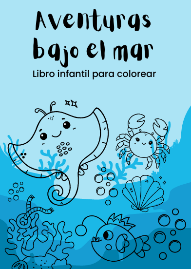 Aventuras Bajo el Mar – Libro infantil para colorear | Hotmart