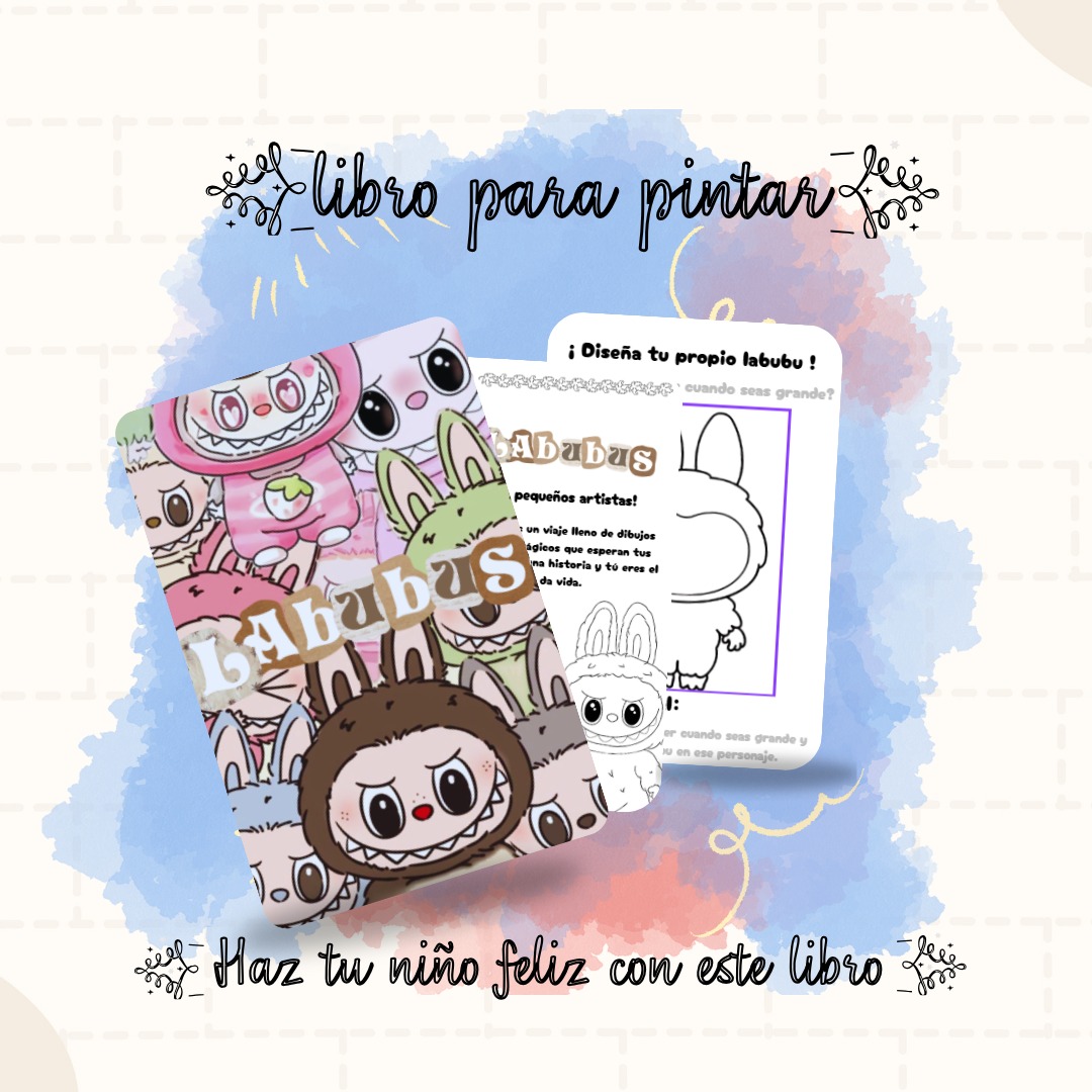 libro para colorear de labubus | Hotmart