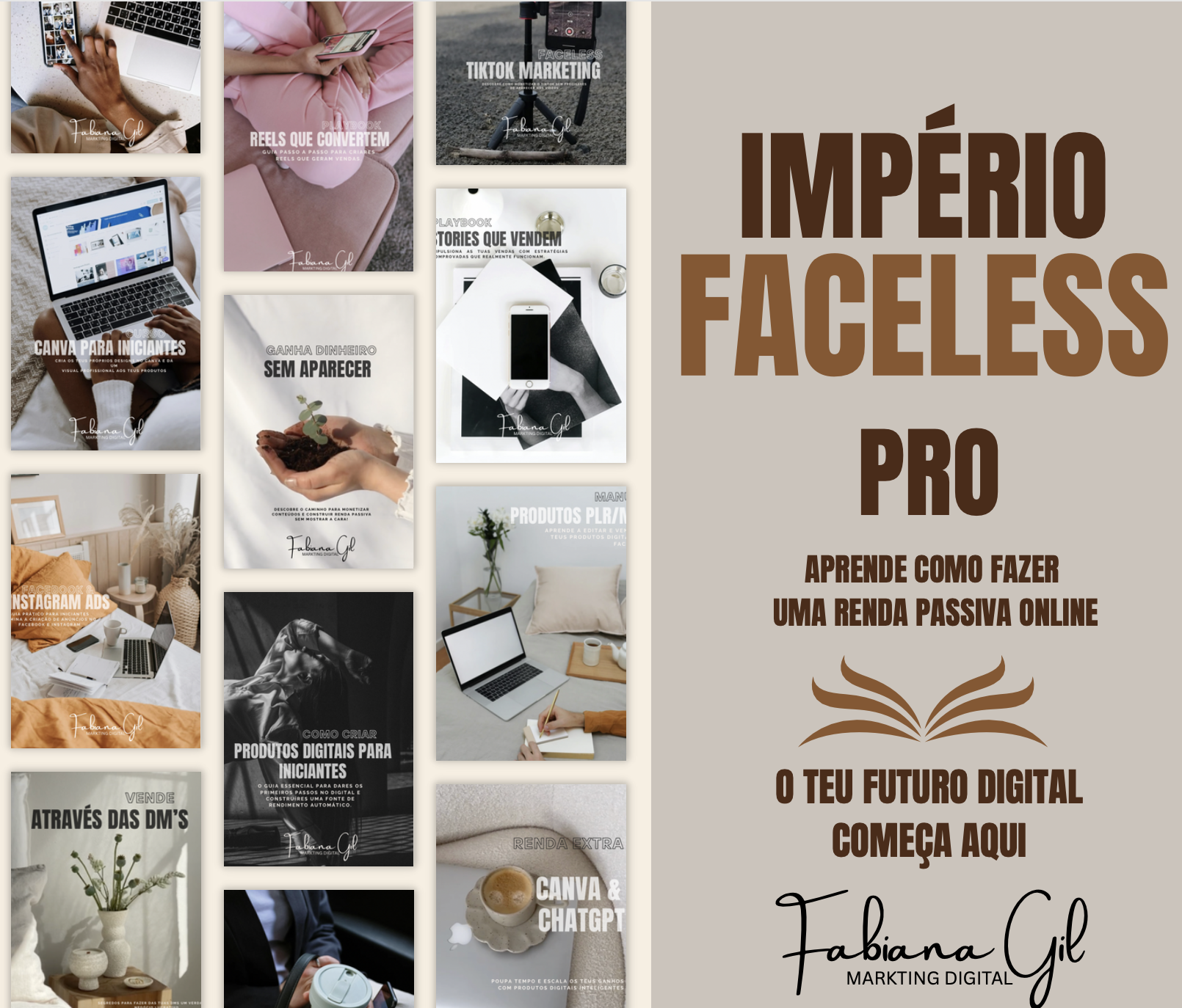 Império Faceless Pro - Renda Online - Fabiana Gil | Marketing Digi...
