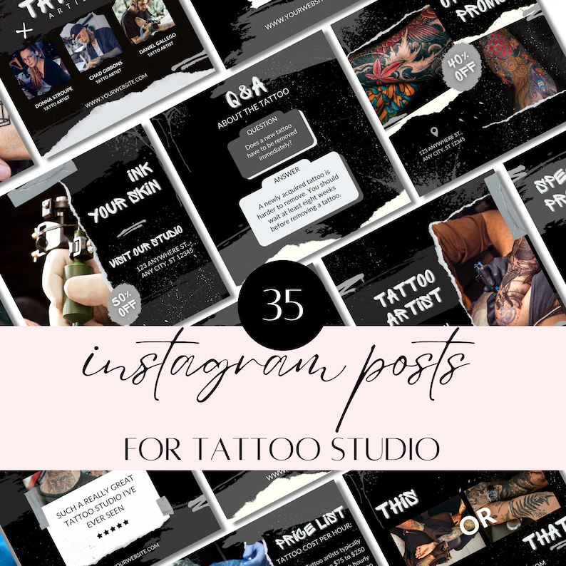 Tattoo Artist Instagram Templates