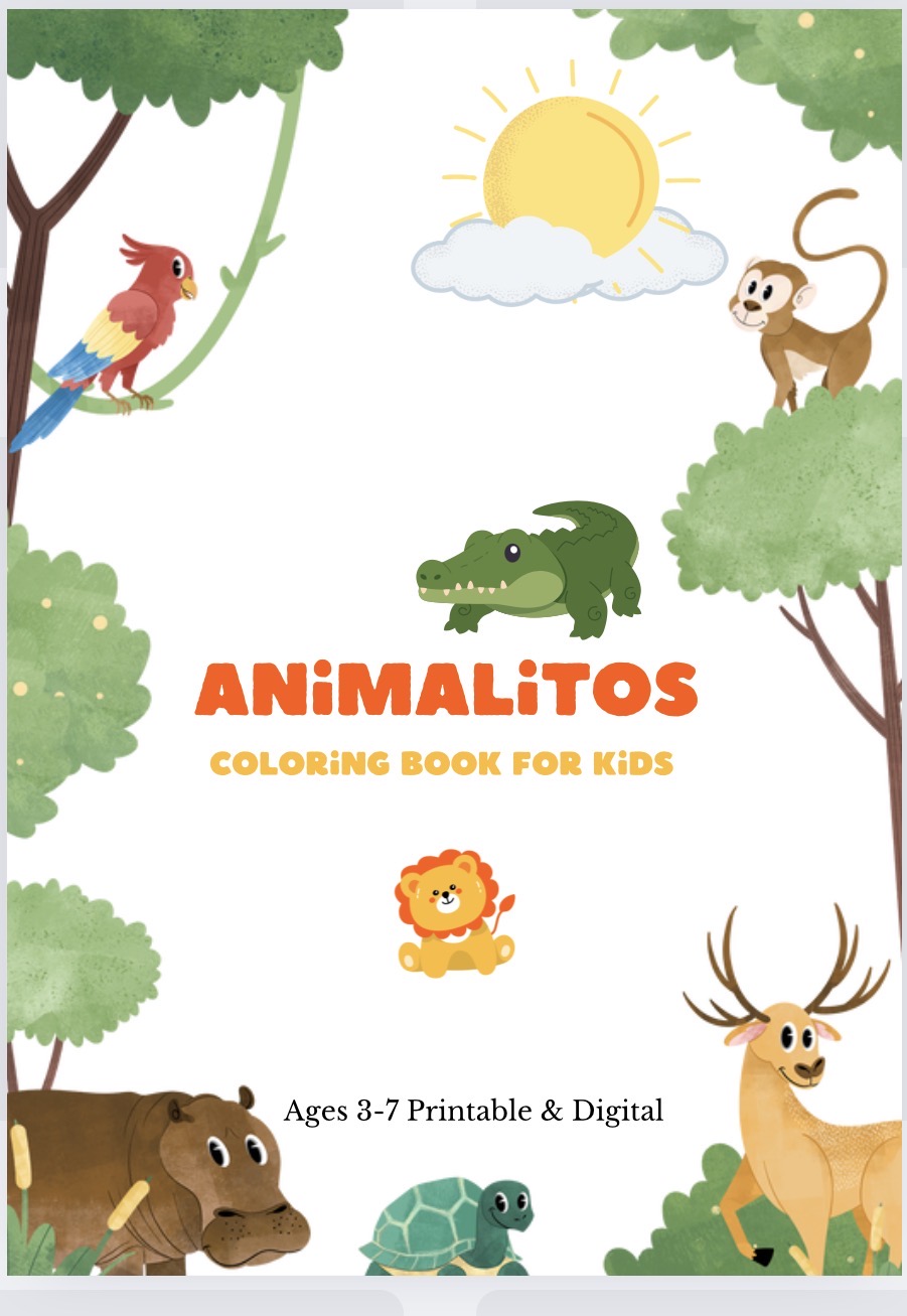 Coloring book for kids| printable & digital PDF | Hotmart