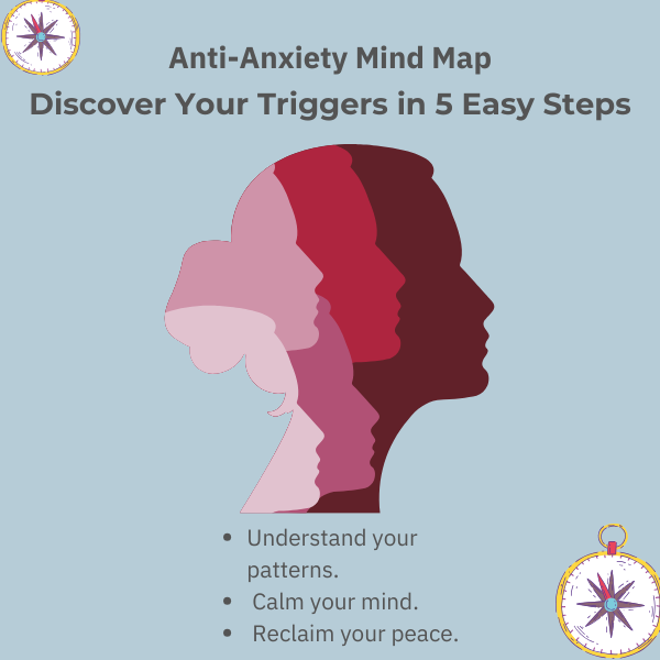 Anti-Anxiety Mind Map Discover Your Triggers in 5 Steps - Mental Gl...