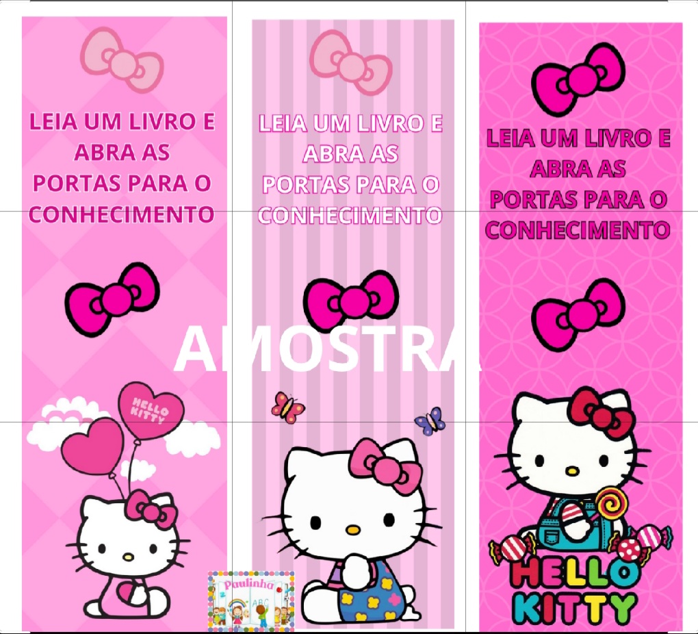 *Marca Páginas Hello Kitty* - Paula Renata | Hotmart