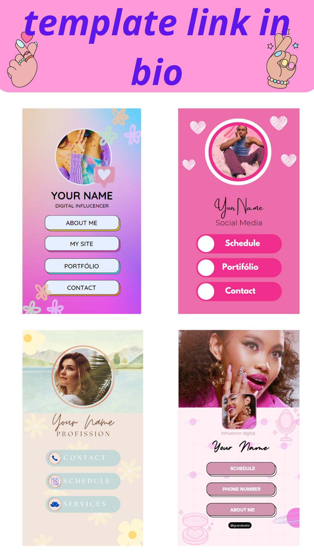 Link Bio blogger template