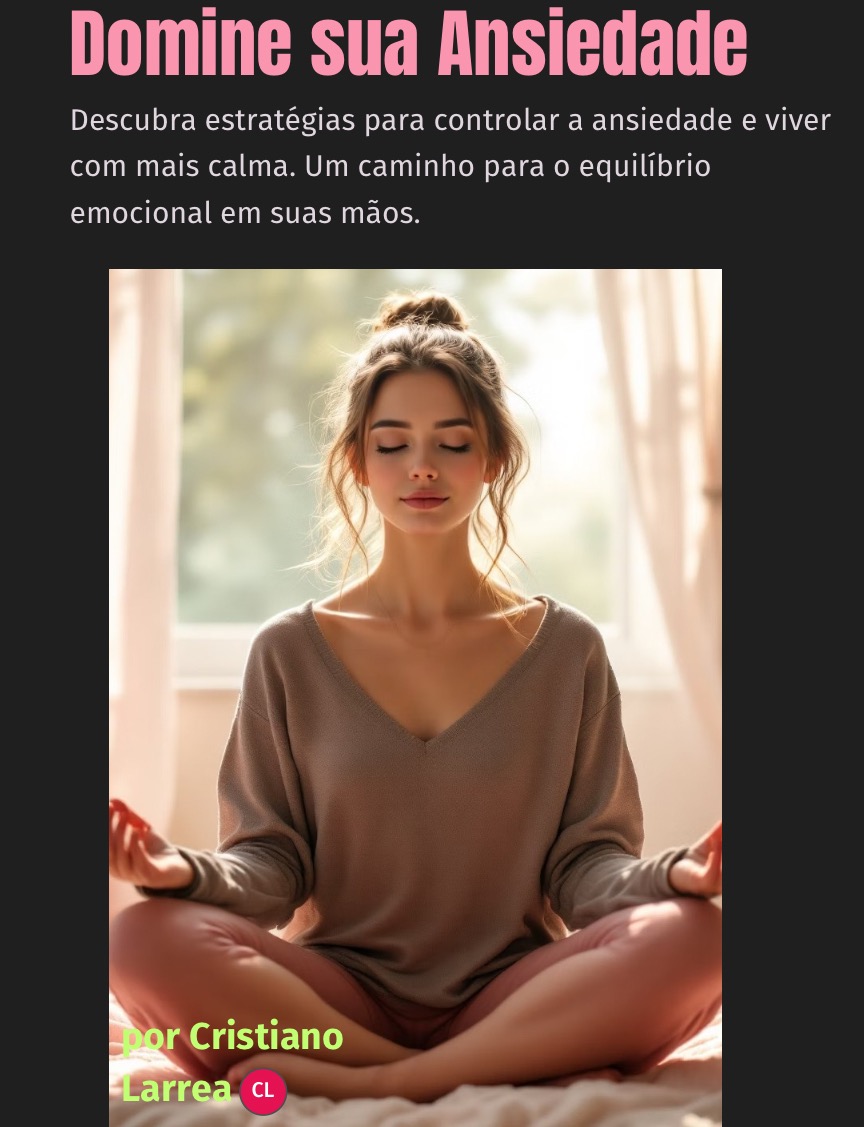 Domine Sua Ansiedade: Guia Prático para Retomar o Controle Emociona...