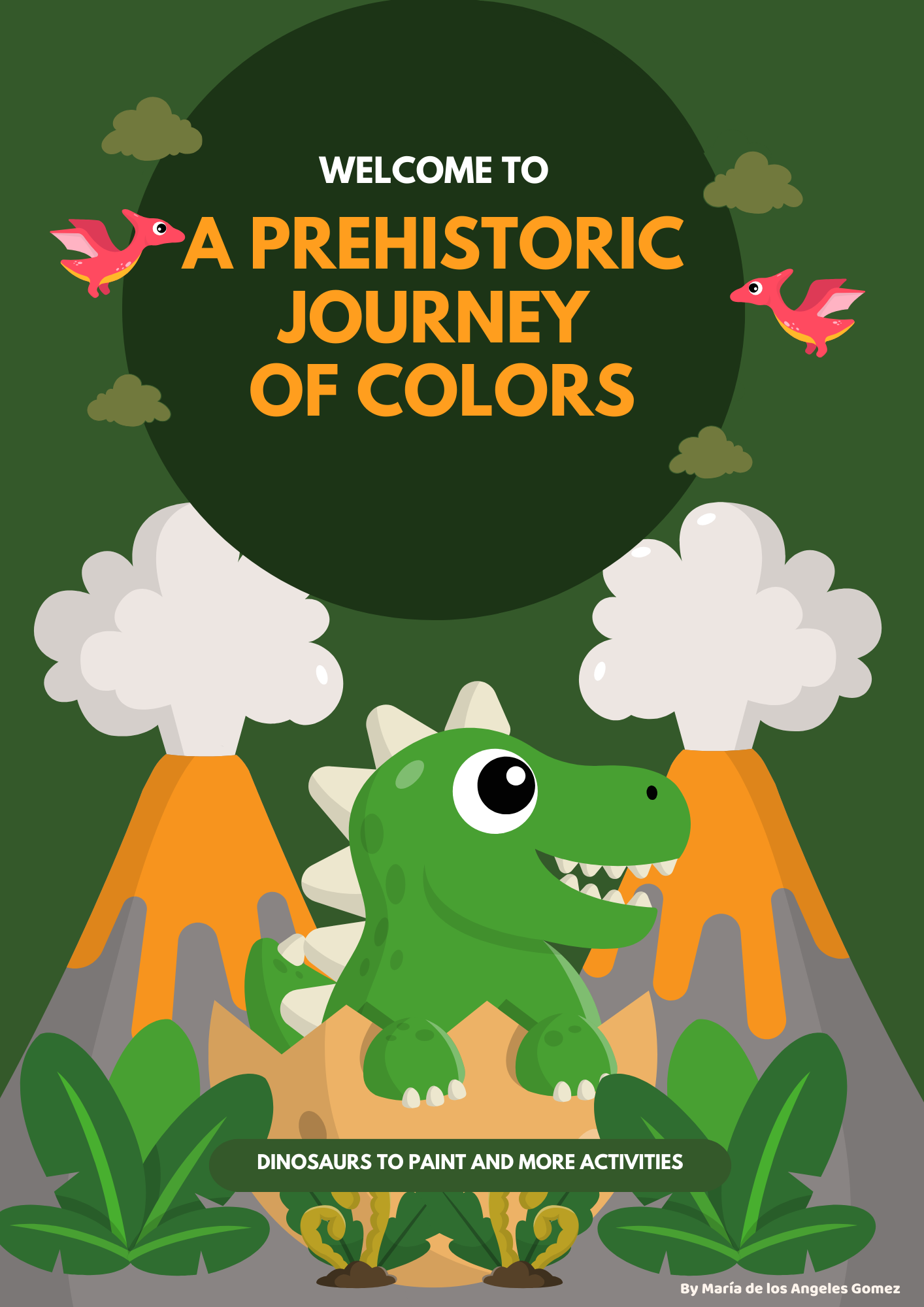 Welcome To A Prehistoric Journey of Colors: Dinosaurs to Paint - M...