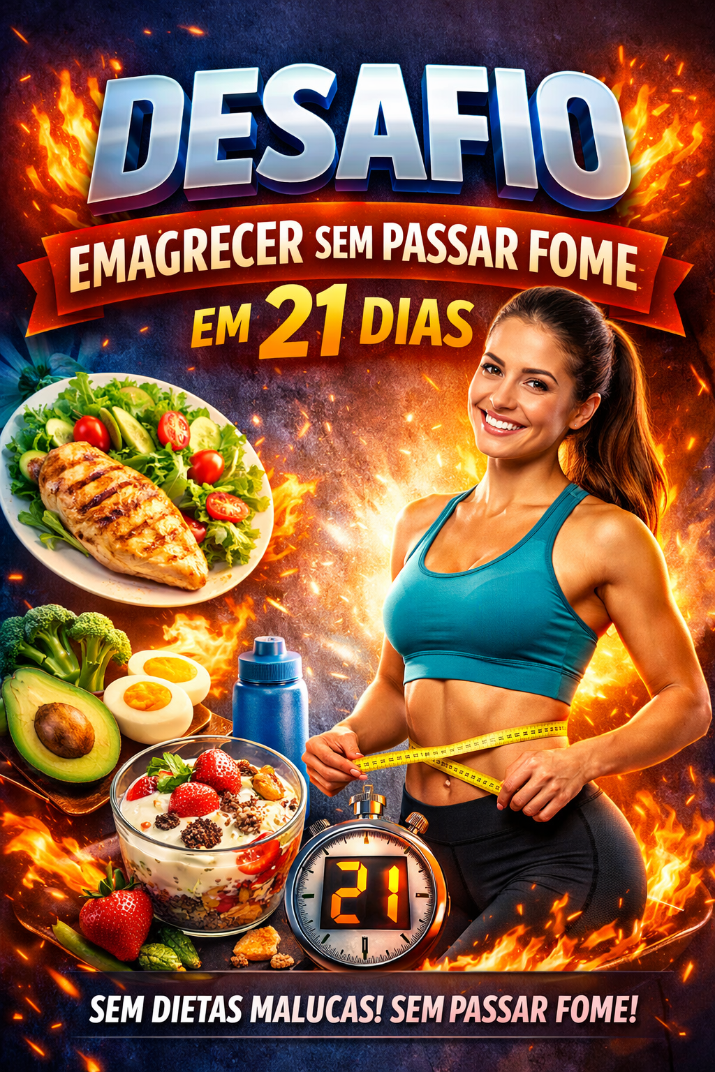 Desafio para esmagrecer sem passar fome de 21 dias | Hotmart