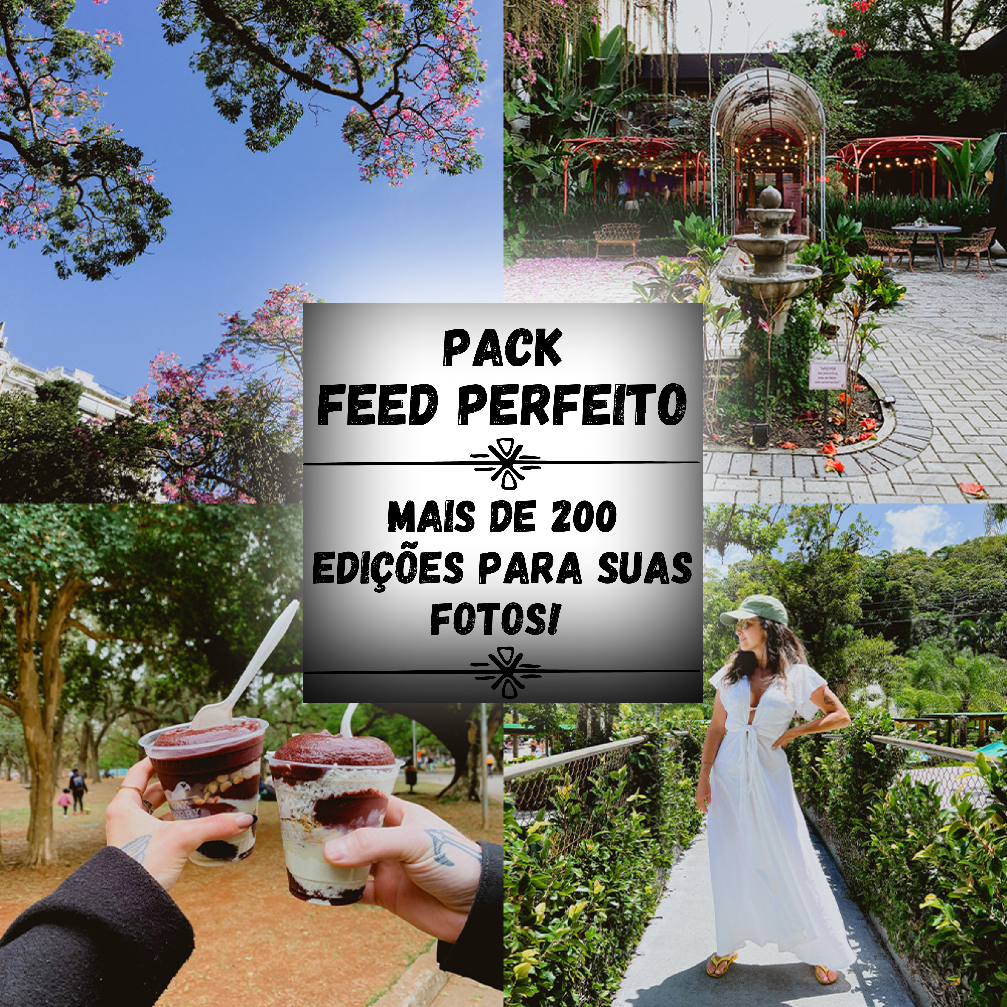 EDIÇÃO DE FOTOS - PACK FEED PERFEITO - MAIS DE 200 PRESETS