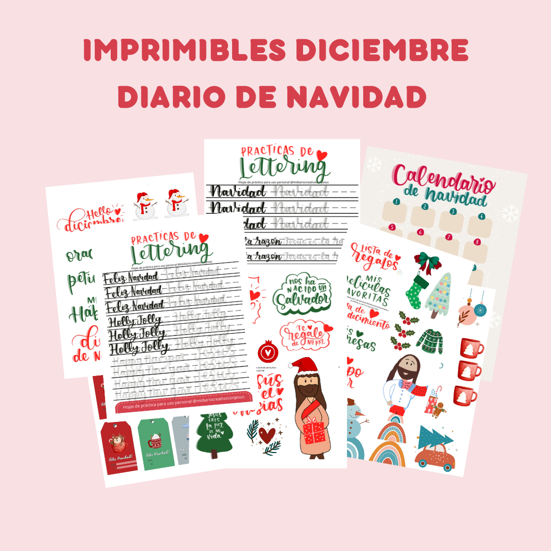 IMPRIMIBLES DICIEMBRE - Mi diario creativo con jesus Diana borras ...