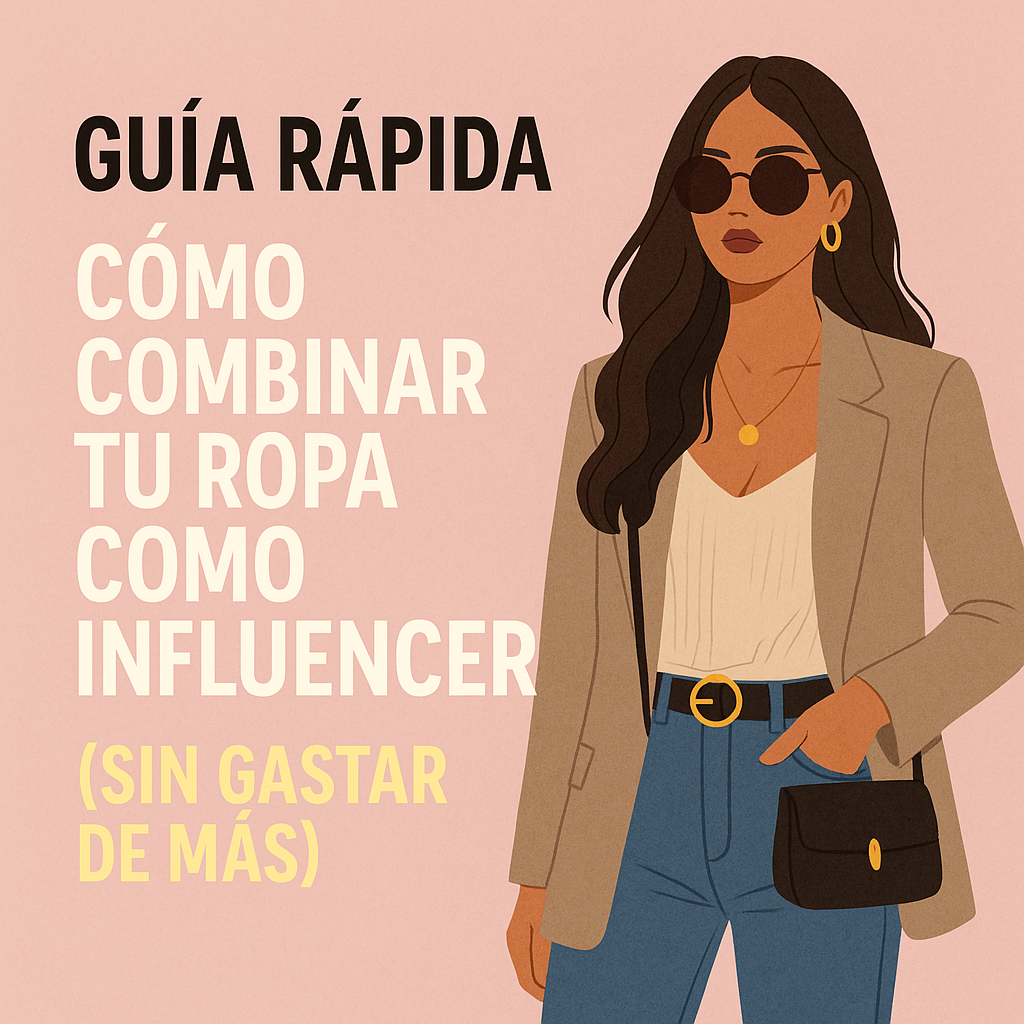 "Guía rápida: cómo combinar tu ropa como influencer (sin gastar de más)"
