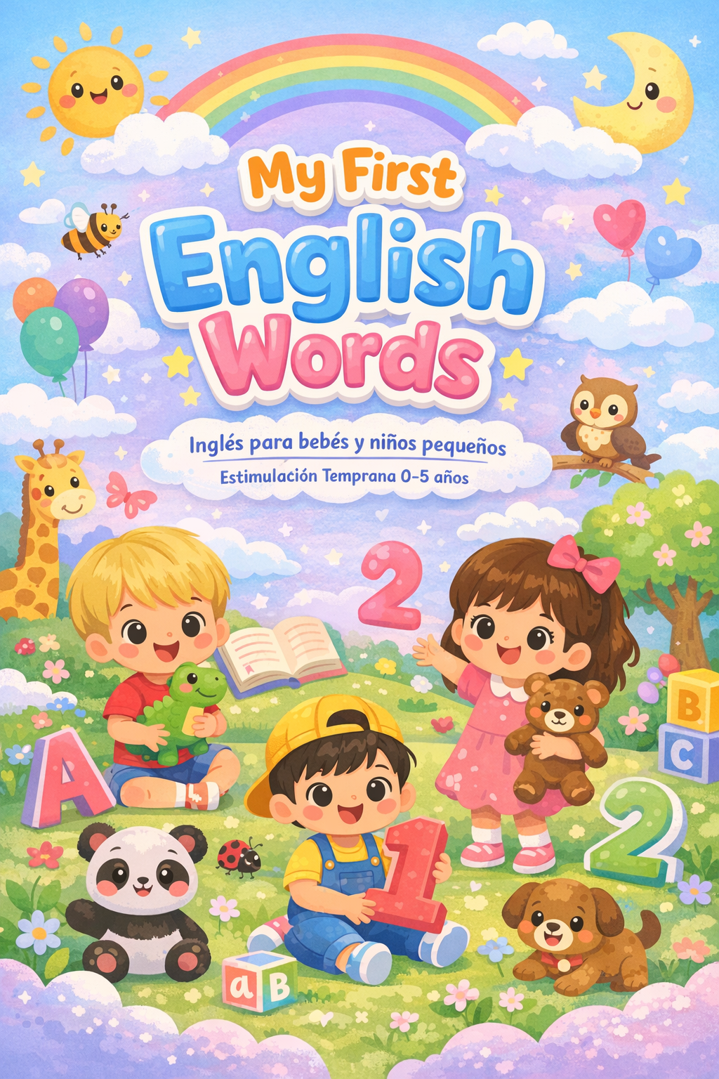 My First English Words Inglés para bebés y niños pequeños Estimul...