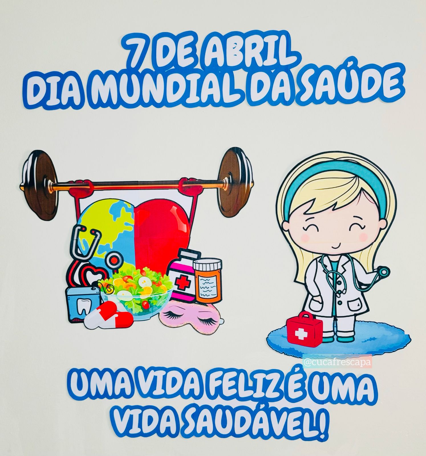 Painel dia mundial da saúde - Cuca Fresca materiais pedagógicos | H...