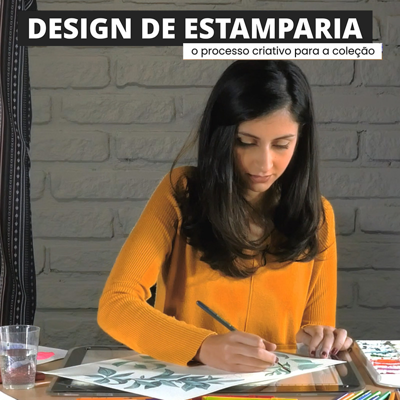 Design de estamparia, o processo criativo para coleção