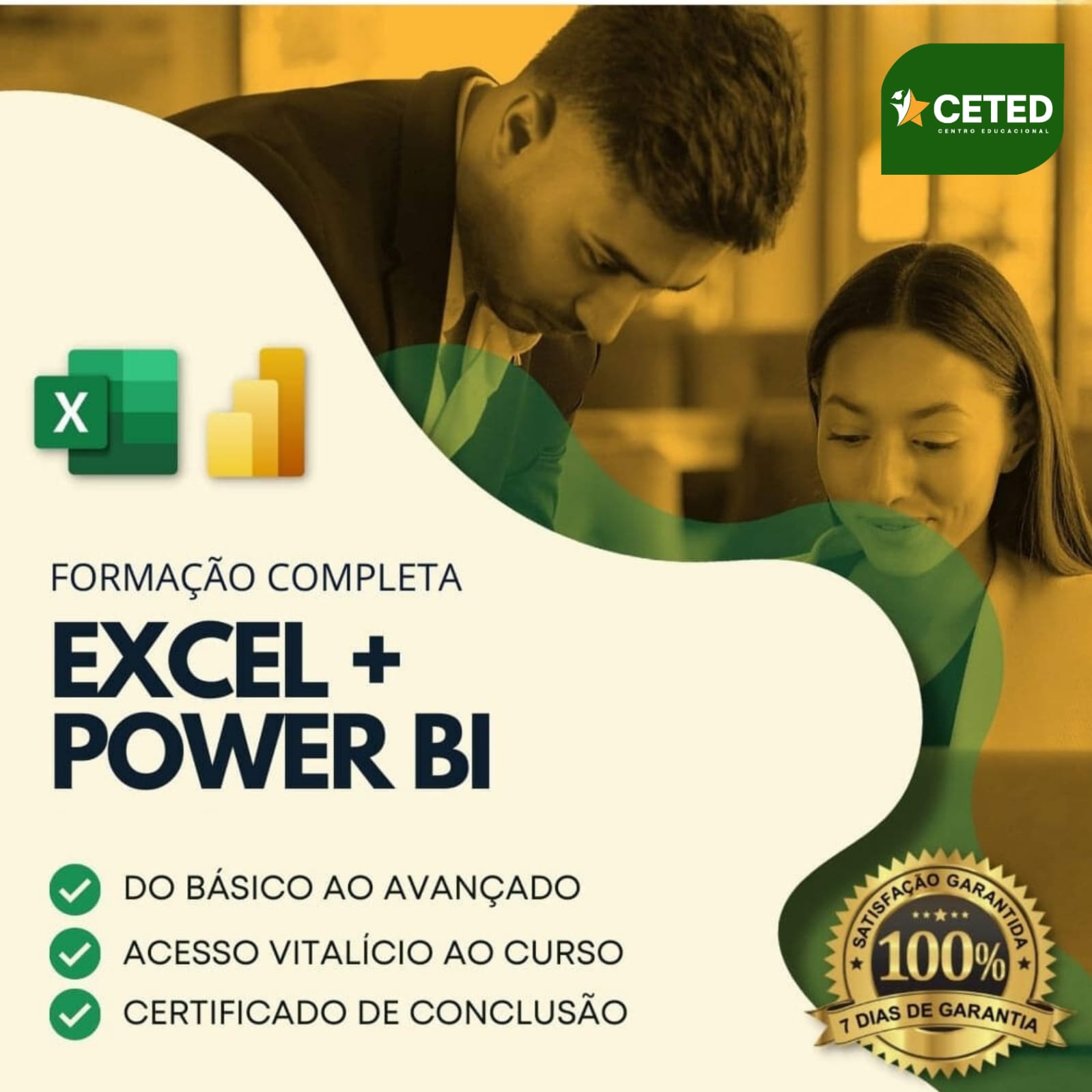 Excel Básico e Avançado + Power Bi - Ceted Educacional | Hotmart