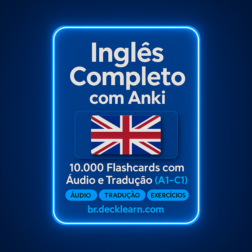 Inglês Completo (A1 a C1) – 10.000 Flashcards com Áudio e Tradução ...