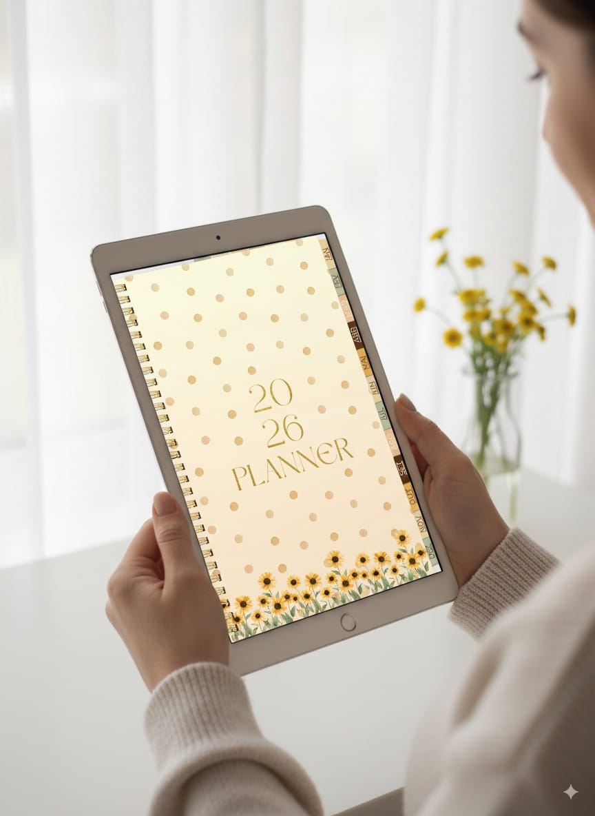 Planner Digital Aurora 2026 | Clareza e Produtividade - Plannerê