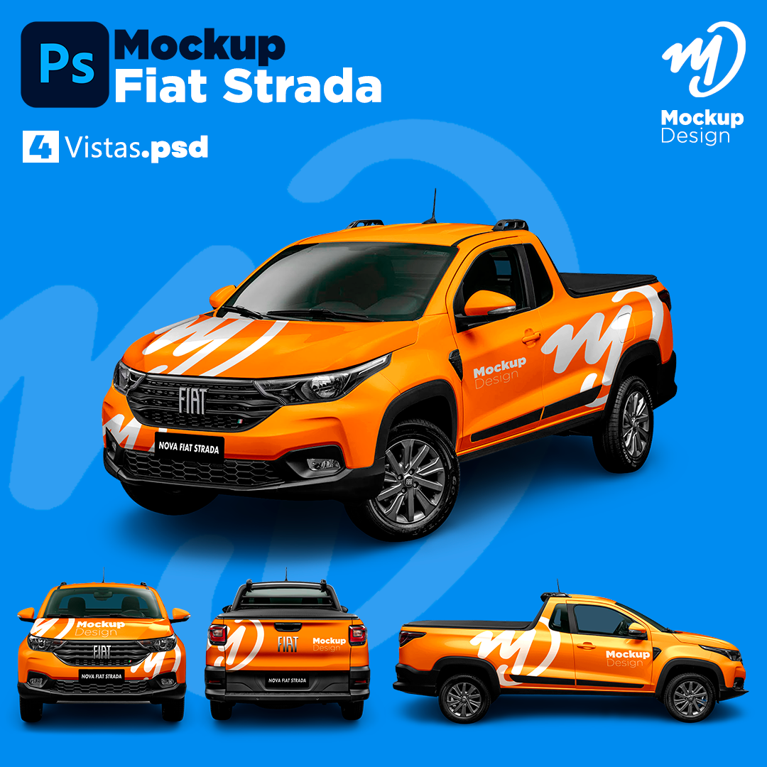MOCKUP FIAT STRADA 2025 - Mockups Designer ( Janiel Sousa) | Hotmart