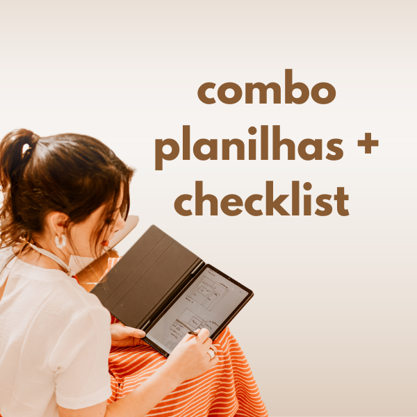 Combo: CheckList do Projeto Executivo +Planilha Orçamento + Memoria...