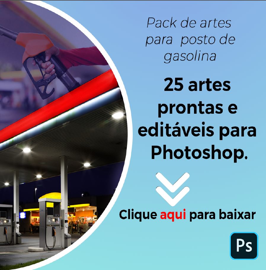 Pack Posto de gasolina 25 artes - Leon Marketing | Hotmart