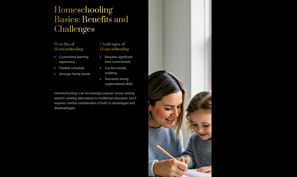 Homeschooling Basics: Benefits and Challenges
