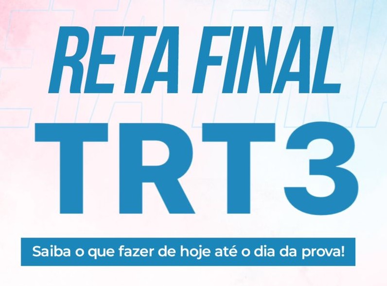 Reta Final TRT 3ª Região - Raquel Villanova Urtassum | Hotmart