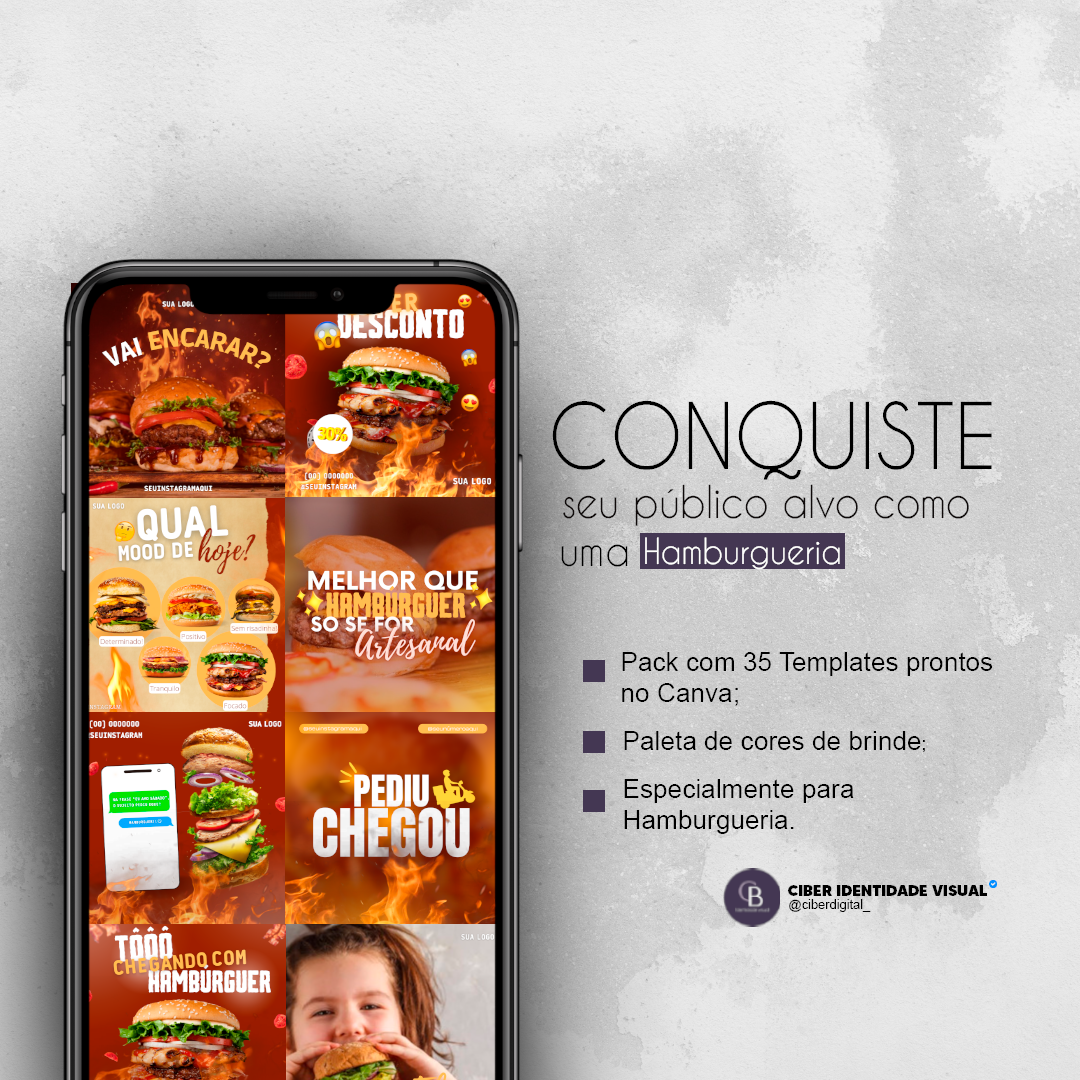 Pack Editável / Hamburgueria - Ciber Digital | Hotmart