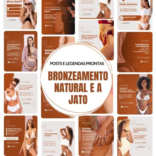PACK PARA BRONZEAMENTO NATURAL E A JATO - PACK MULTINICHO | Hotmart