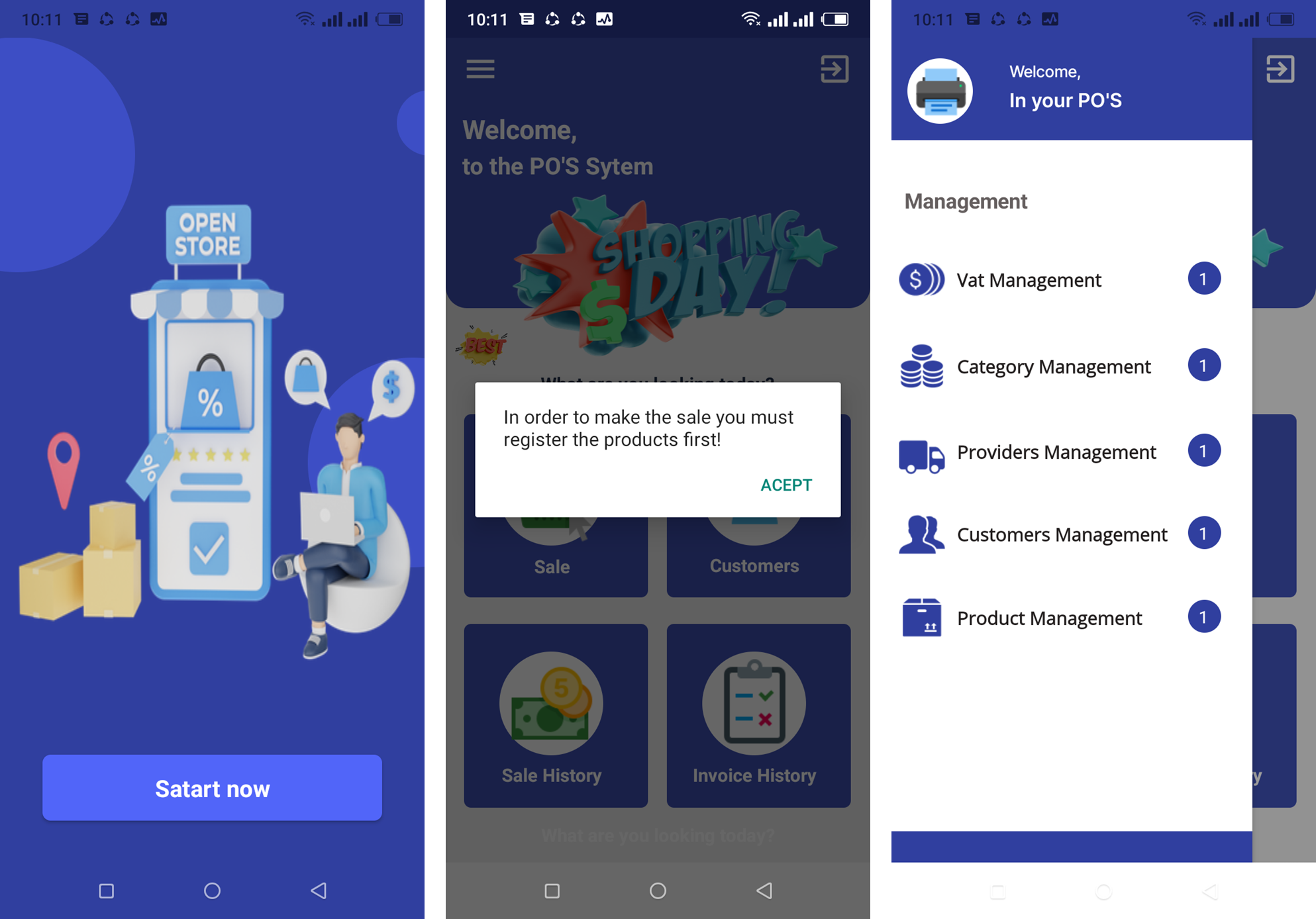 SIPOS Mobile app E-commerce