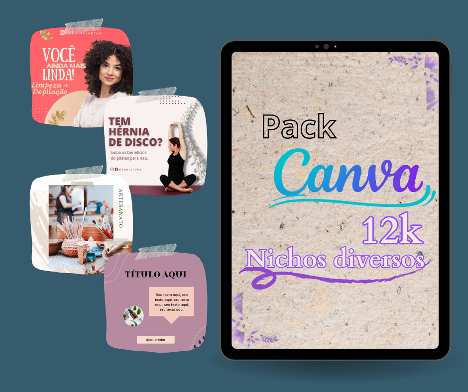 Pack Canva 12k - Nichos Diversos - Lo Li Lu E-books | Hotmart