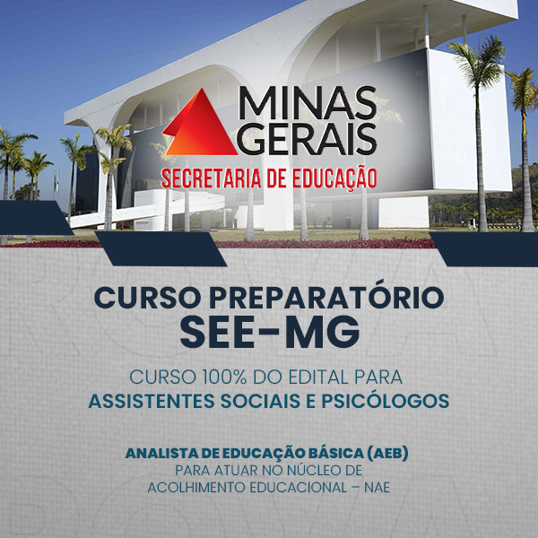 Curso Preparatório Concurso SEE-MG – 2023 | Assistente Social e Ps...