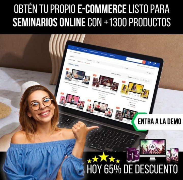 PACK CURSOS,+4TB TIENDA VIRTUAL , INFO PRODUCTOS,LISTOS PARA VENDER...