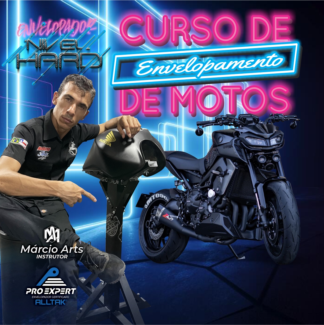Curso de Envelopamento de motos - Márcio Souza | Hotmart