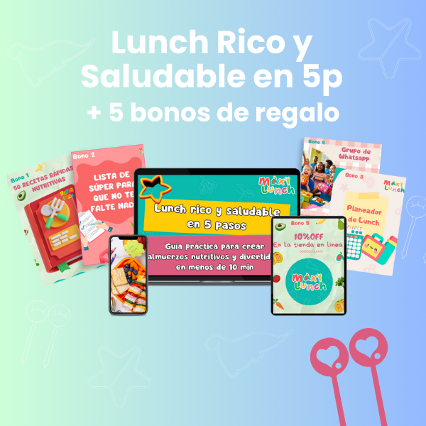 Lunch rico y Saludable en 5 pasos. Guía práctica para crear almuerz...
