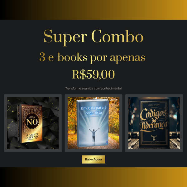 Combo Exclusivo: 3 E-books Transformadores - Agora Realize | Hotmart