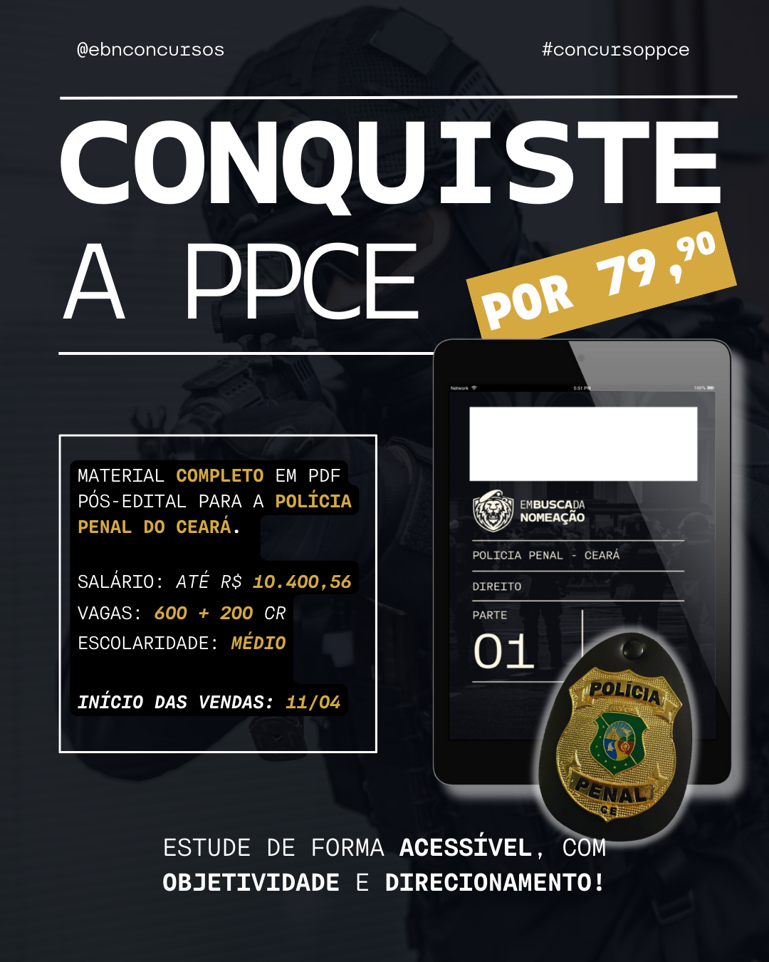 PPCE - POLÍCIA PENAL DO CEARÁ - EBN CURSOS