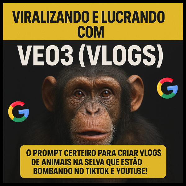 Viralizando E Lucrando Com VEO3 (Vlogs) - Inteligência Artificial (IA Do Google)