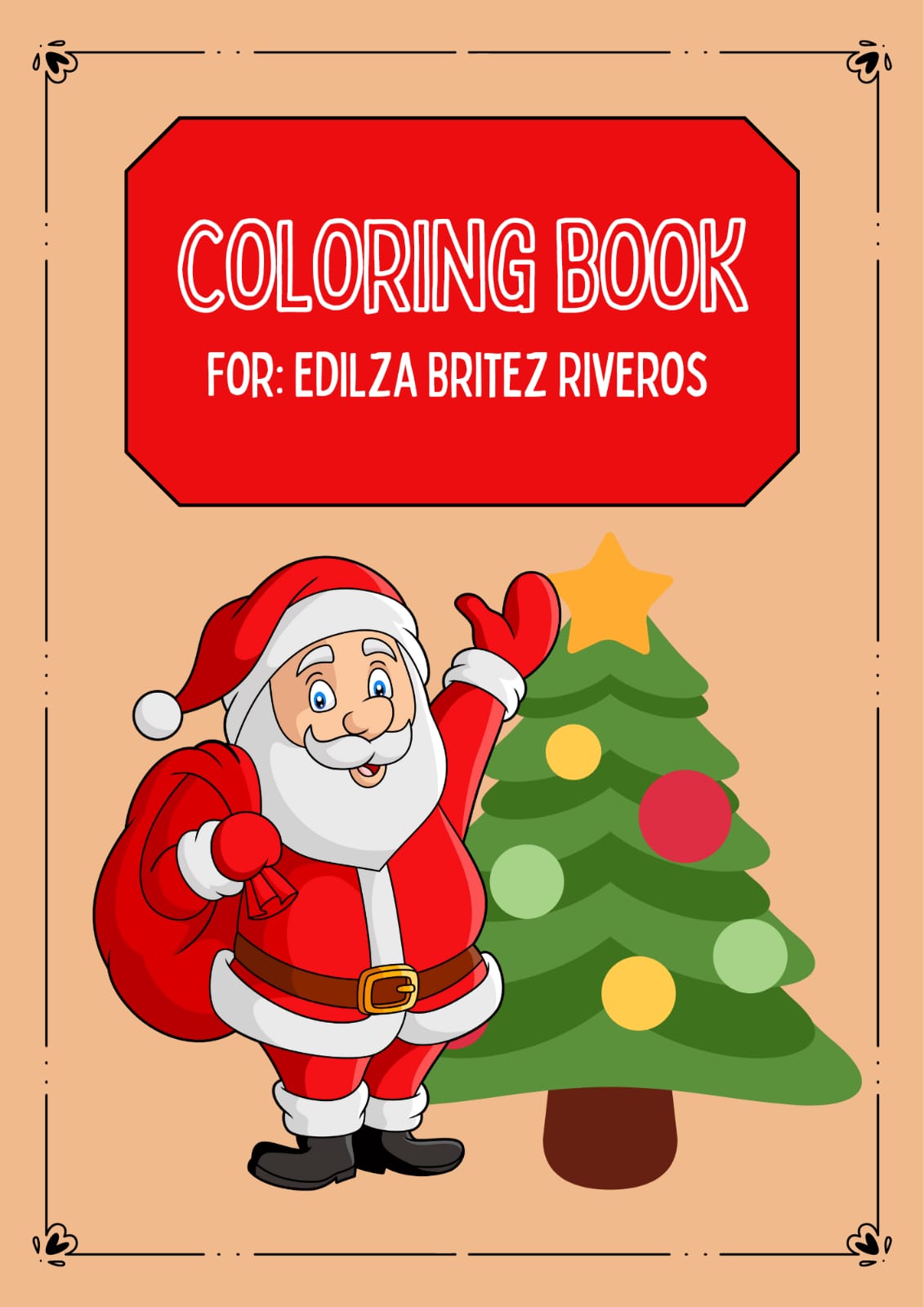 Coloring Book Merry Christmas